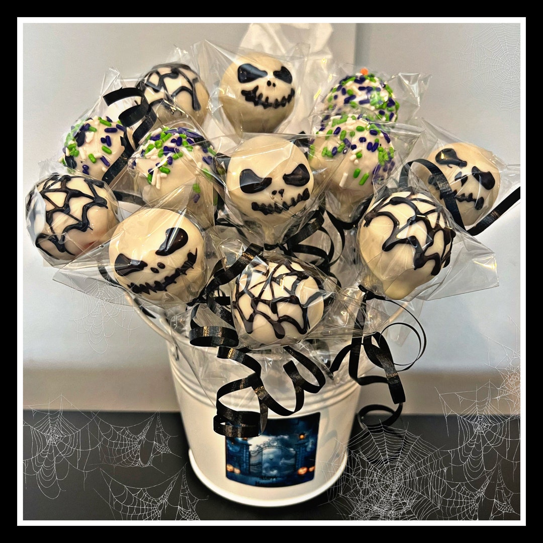Skeleton Cake Pops, Spooky Halloween Cake Pops, Spider Web Cake Pops ...