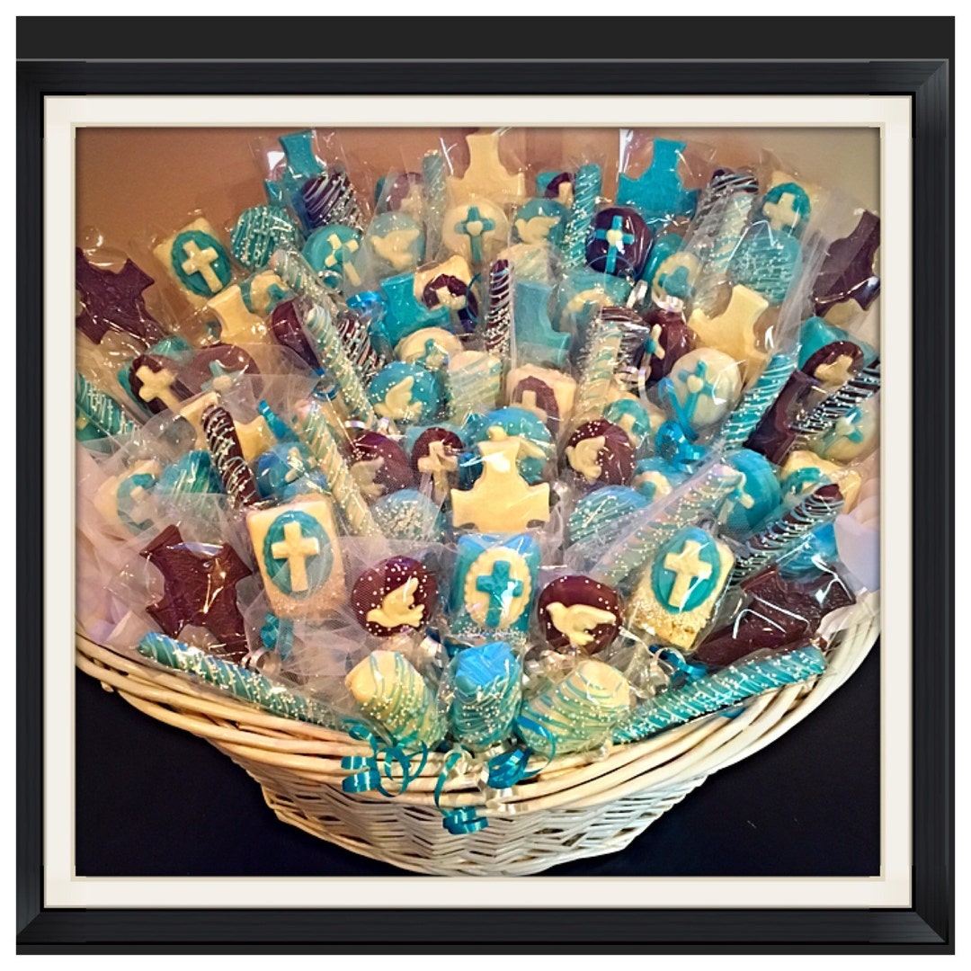 Baptism, Communion, Christening, Religious Chocolate Basket- COMMACK ...