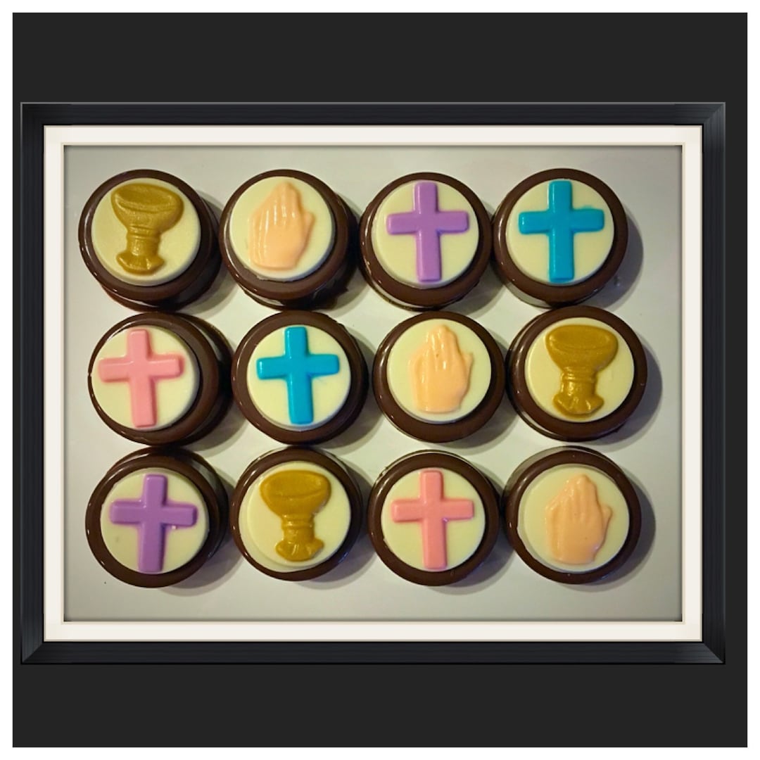 Communion, Baptism, Religious Chocolate Covered Oreos Favors -set of 12 ...