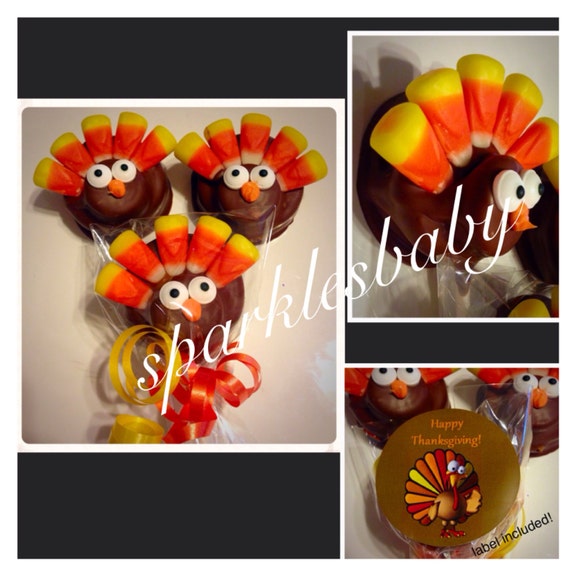 Thanksgiving Turkey Oreo Pops Set of 12 Chocolate Turkey - Etsy