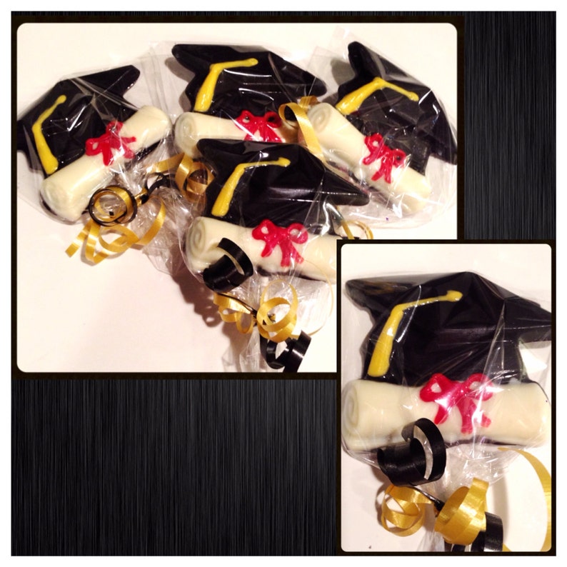 Set of 20 Custom Graduation Chocolate Lollipops - Etsy