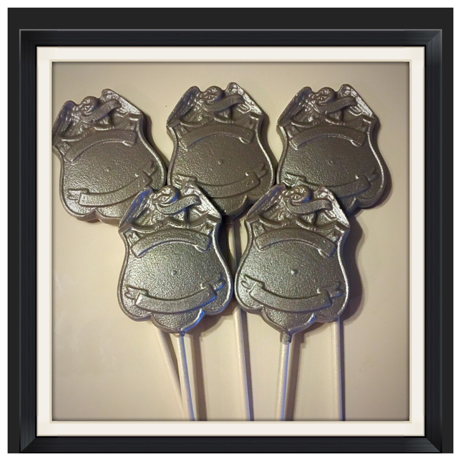 Police Officer Badge Chocolate 24 Lollipops - Etsy