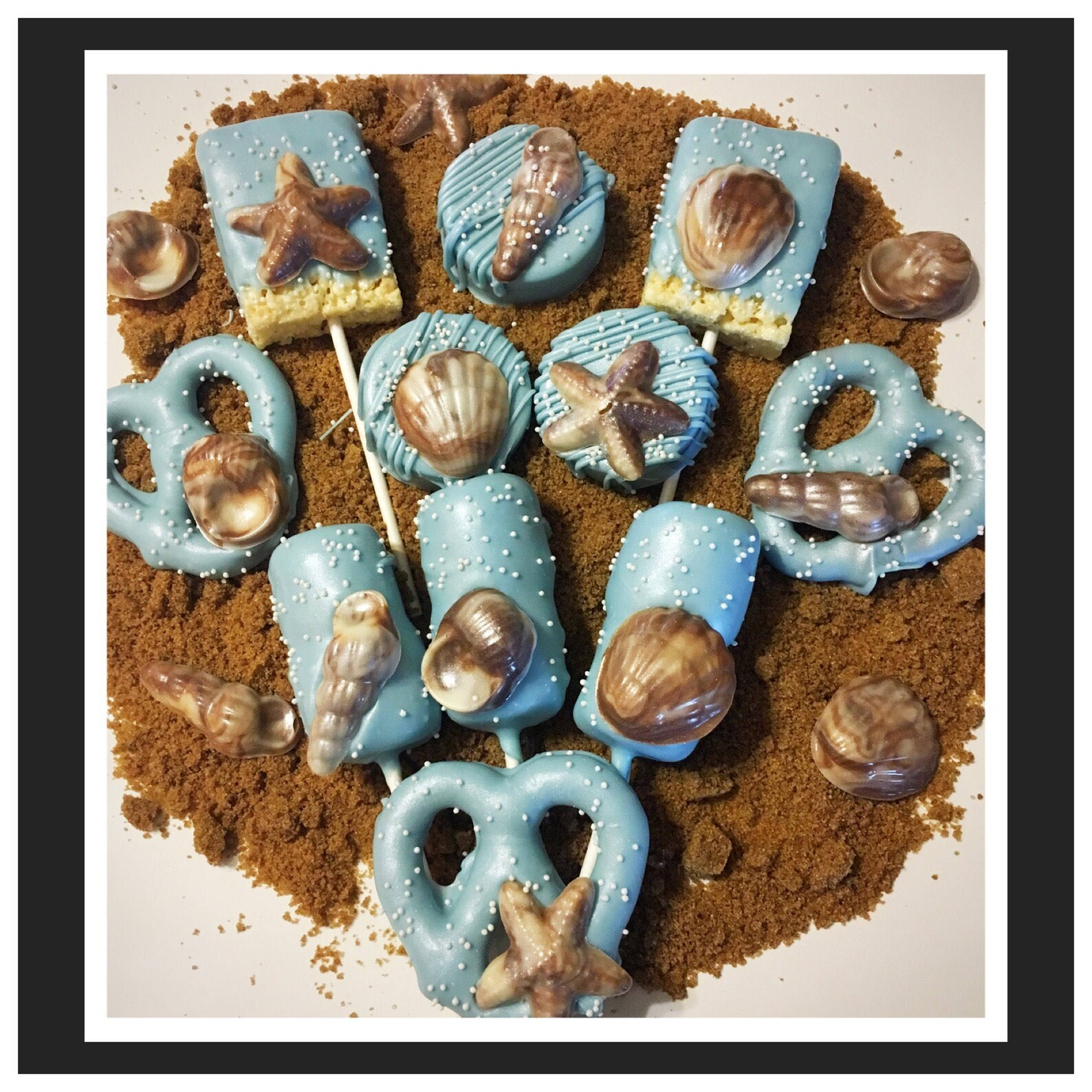 Seashell Chocolate Covered Treats: Beach Party Favors (set of 12) - Etsy