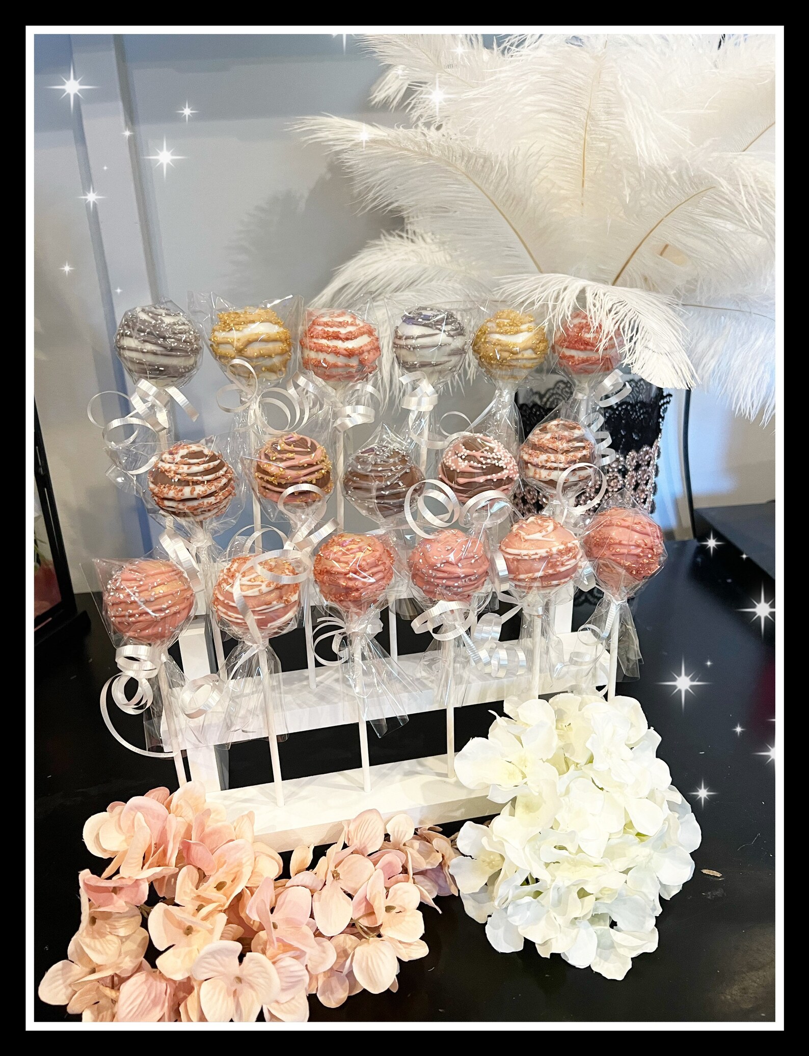 24 Gourmet Cake Pops: Custom Color, Individually Wrapped - Etsy