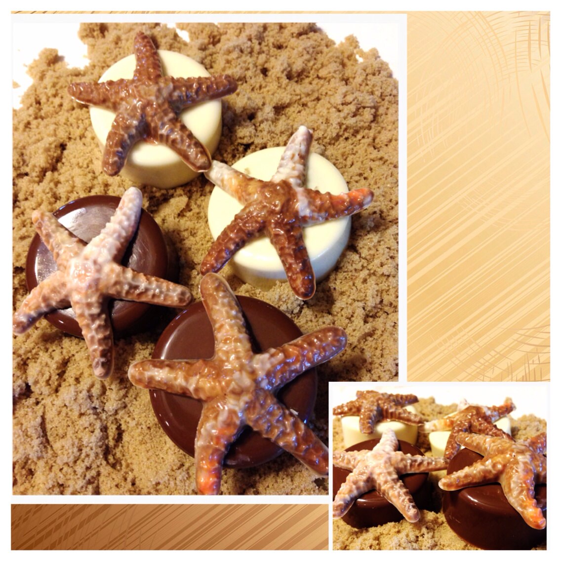 Seashell Beach Theme Chocolate Covered Shimmering Oroes - Etsy