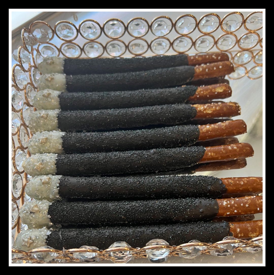 24 Magic Wand Chocolate Covered Pretzels: Party Favors - Etsy