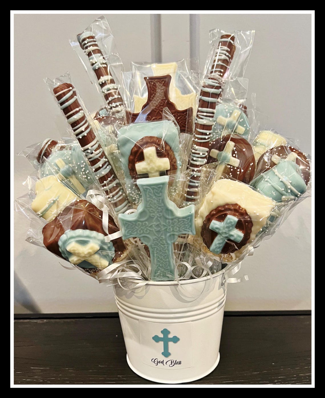 Baptism, Communion, Christening, Religious Chocolate Basket- COMMACK ...