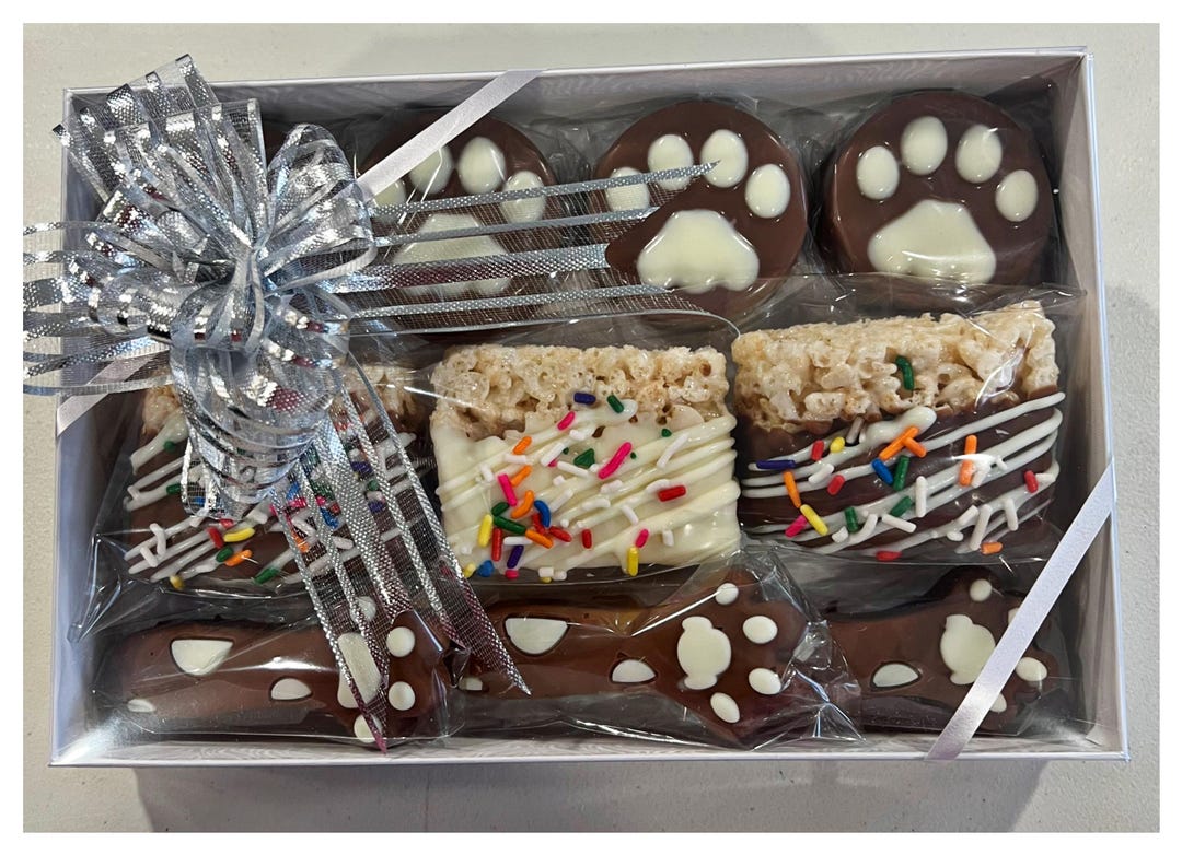 Cat Themed Chocolate Gift Box, Cat Gift, Cat Paw Print, Cat Chocolate ...