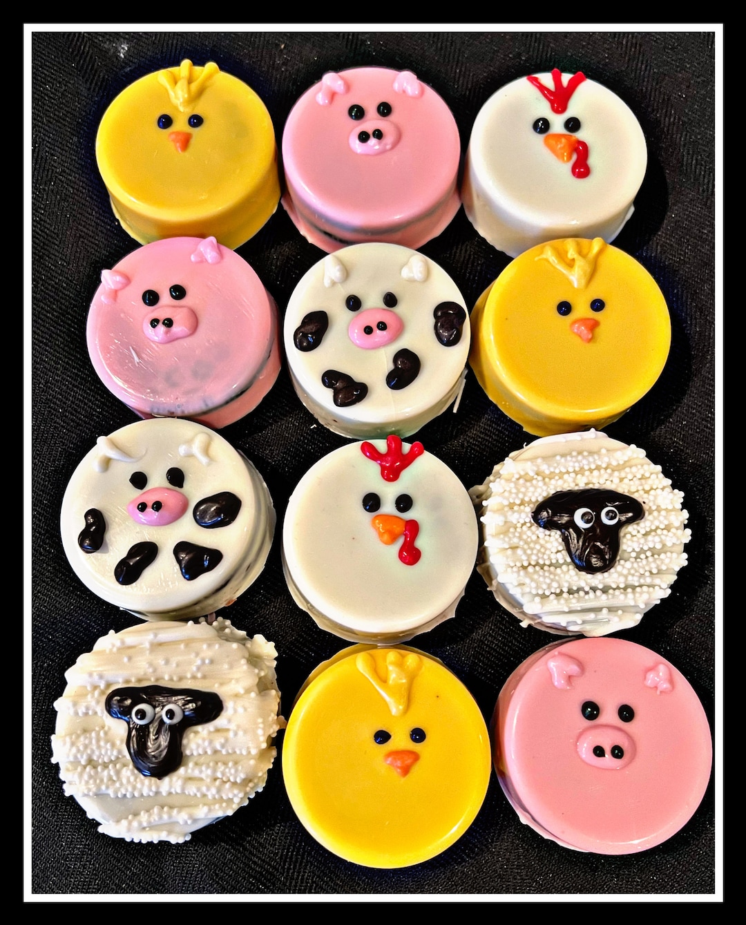 Farm Animal Chocolate Covered Oreos: 24 Gourmet Treats - Etsy