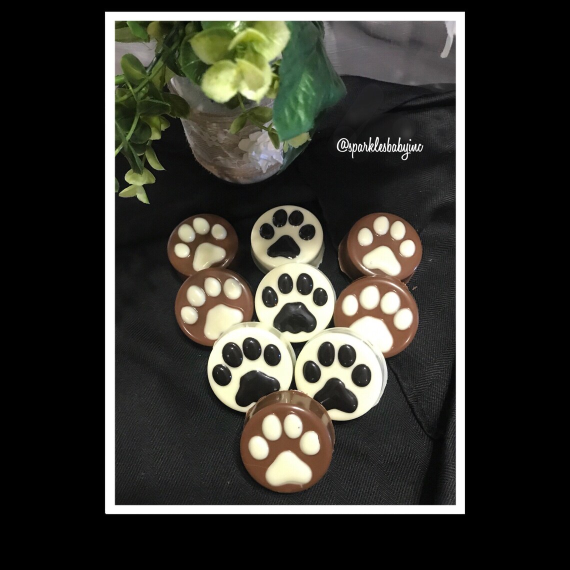 Dog and Cat Paw Print Chocolate Covered Oreos Favors set of - Etsy