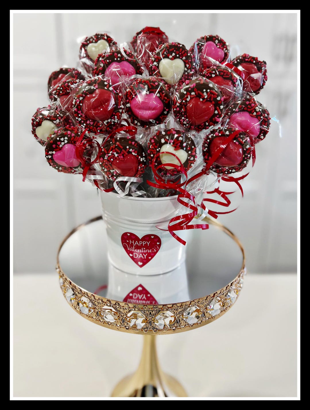 Valentine's Oreo Pops, Heart Oreos, Lip Oreos, Valentine's Day Oreo ...