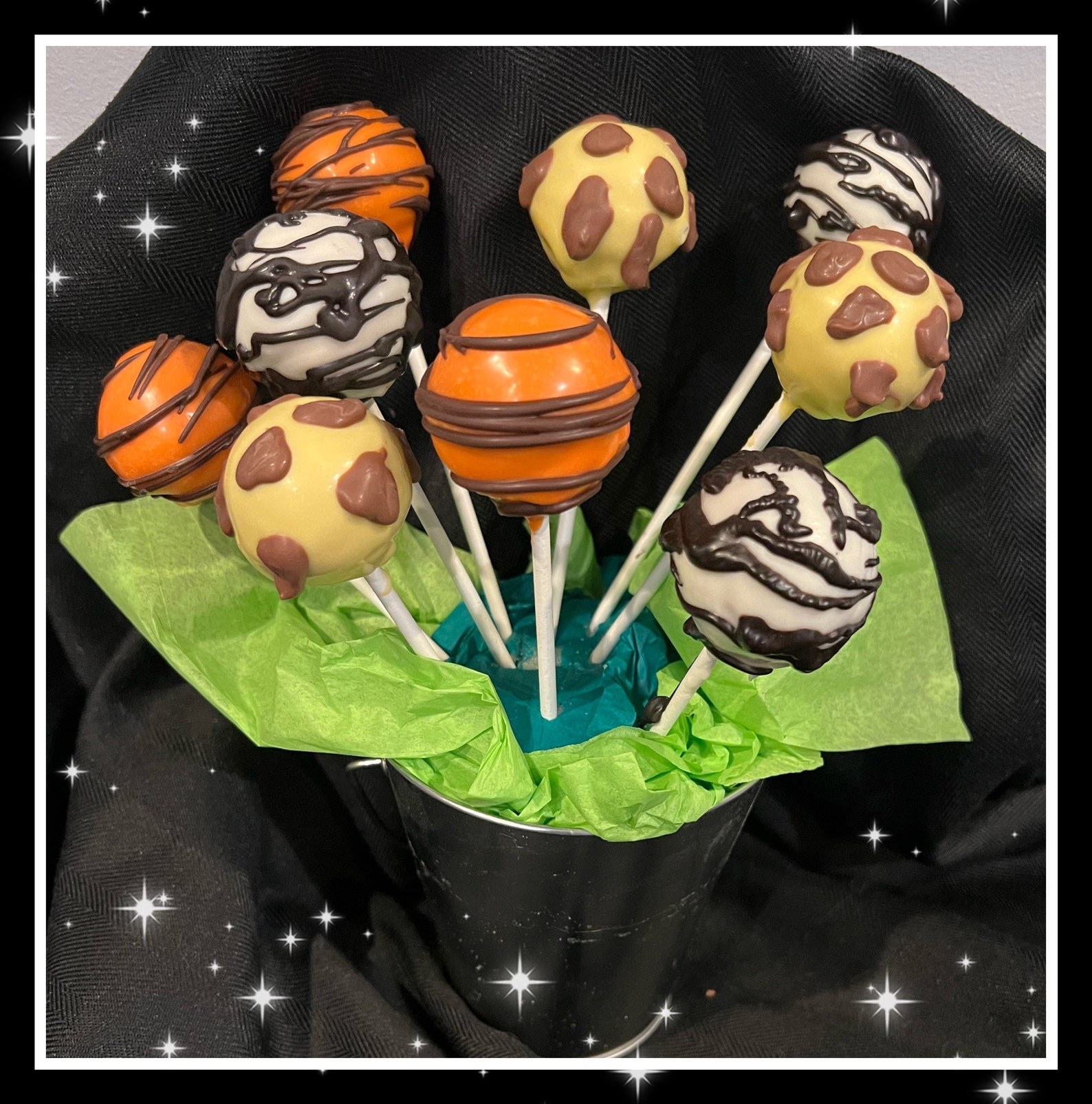 Safari Cake Pops, Safari Themed Cakepops, 24 Safari Cake Pops, Zebra ...