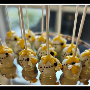Bee Chocolate, Bee Cake Pop, Bumble Bee Cake Pops, Honey Cake Pop, Bee ...