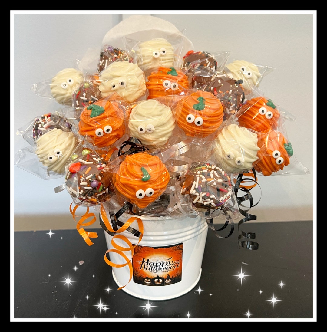 Halloween Cake Pops, Halloween, Pumpkin Cake Pops, Mummy Cake Pops ...
