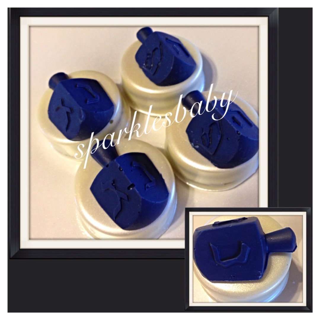 Hanukkah Themed Dreidel Chocolate Covered Oreos- Set of 12 Chocolate ...