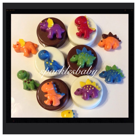 Dinosaur Themed Gourmet Chocolate Covered Double Stuf Oreos - Etsy