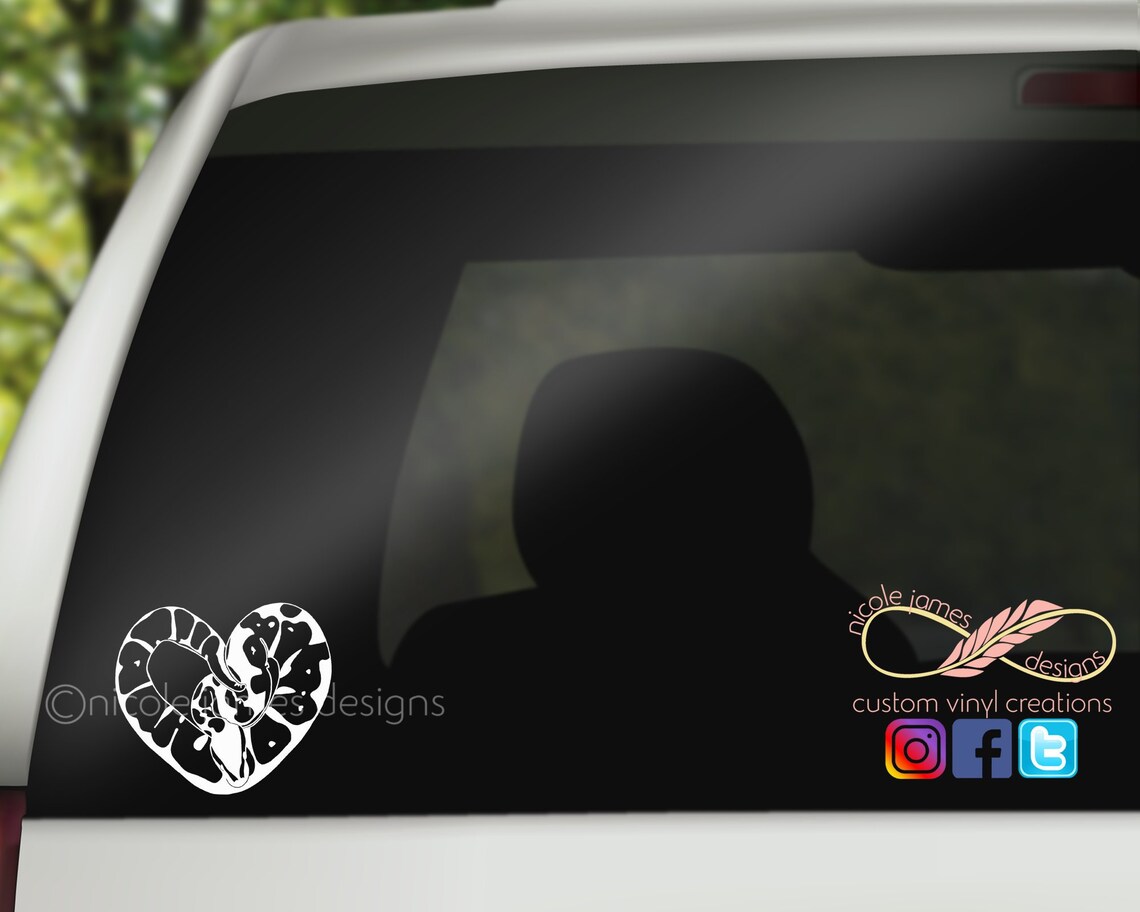 Ball Python Vinyl Decal - Etsy