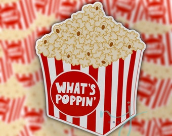 Popcorn Decal | Etsy