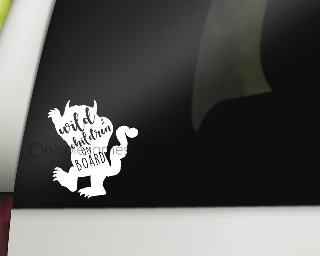 Wild Child on Board Decal, Funny Mom Car Decal – Perfect Gift for Busy ...