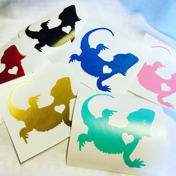 Bearded Dragon Car Decals - Etsy