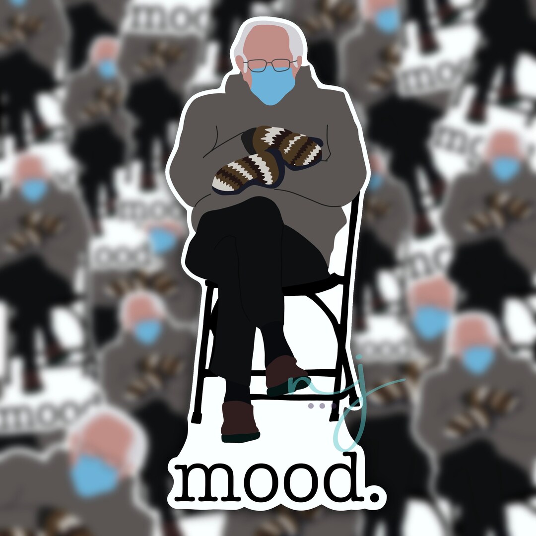 Inauguration Bernie Mood Decal/sticker - Etsy