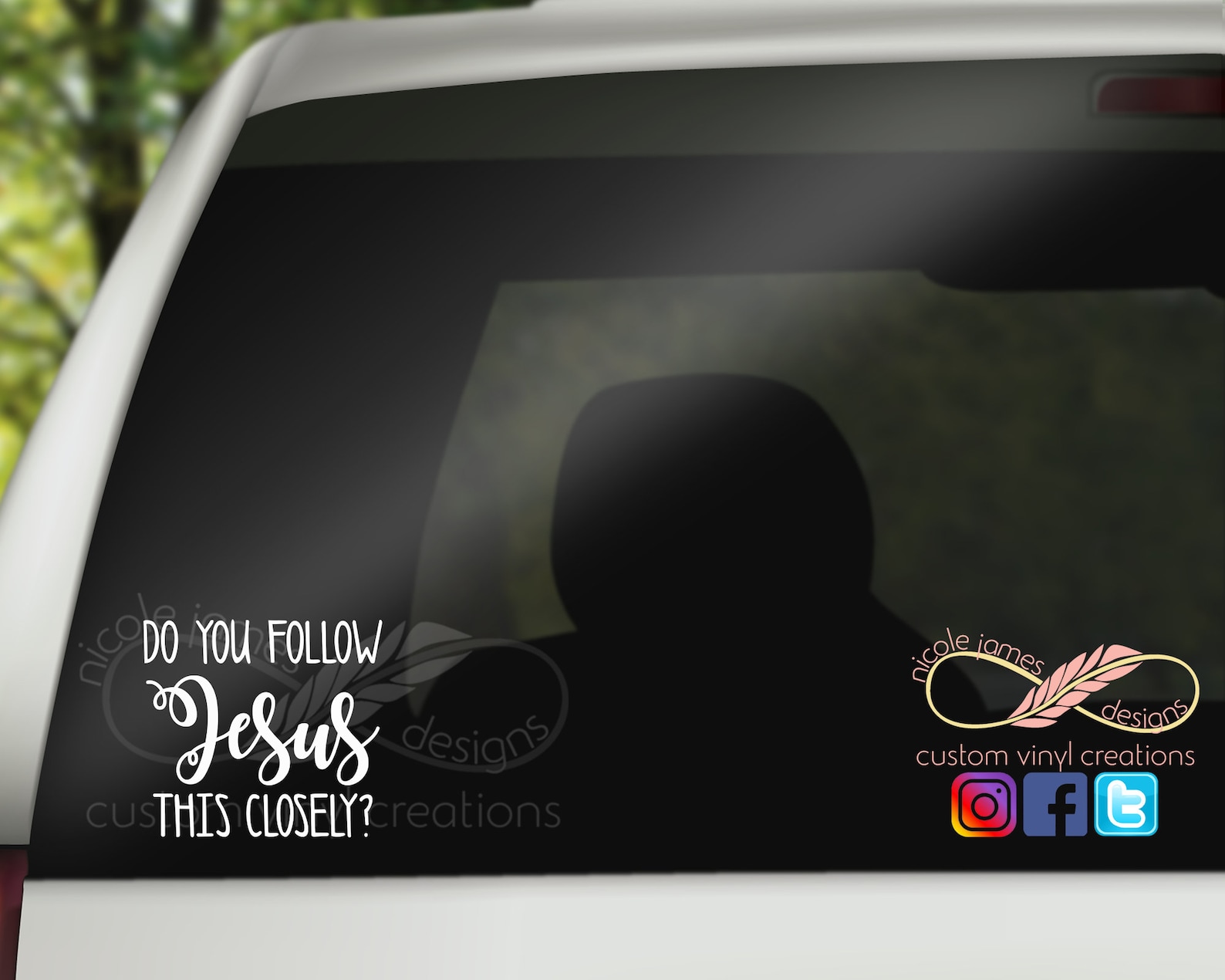 Do You Follow Jesus Vinyl Decal - Etsy