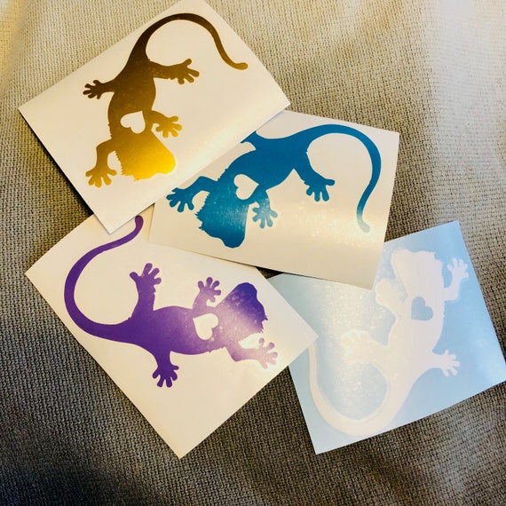 Crested Gecko Vinyl Decal Crested Gecko Decal Crestie Car - Etsy