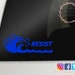 Resist/blue Wave Decal - Etsy