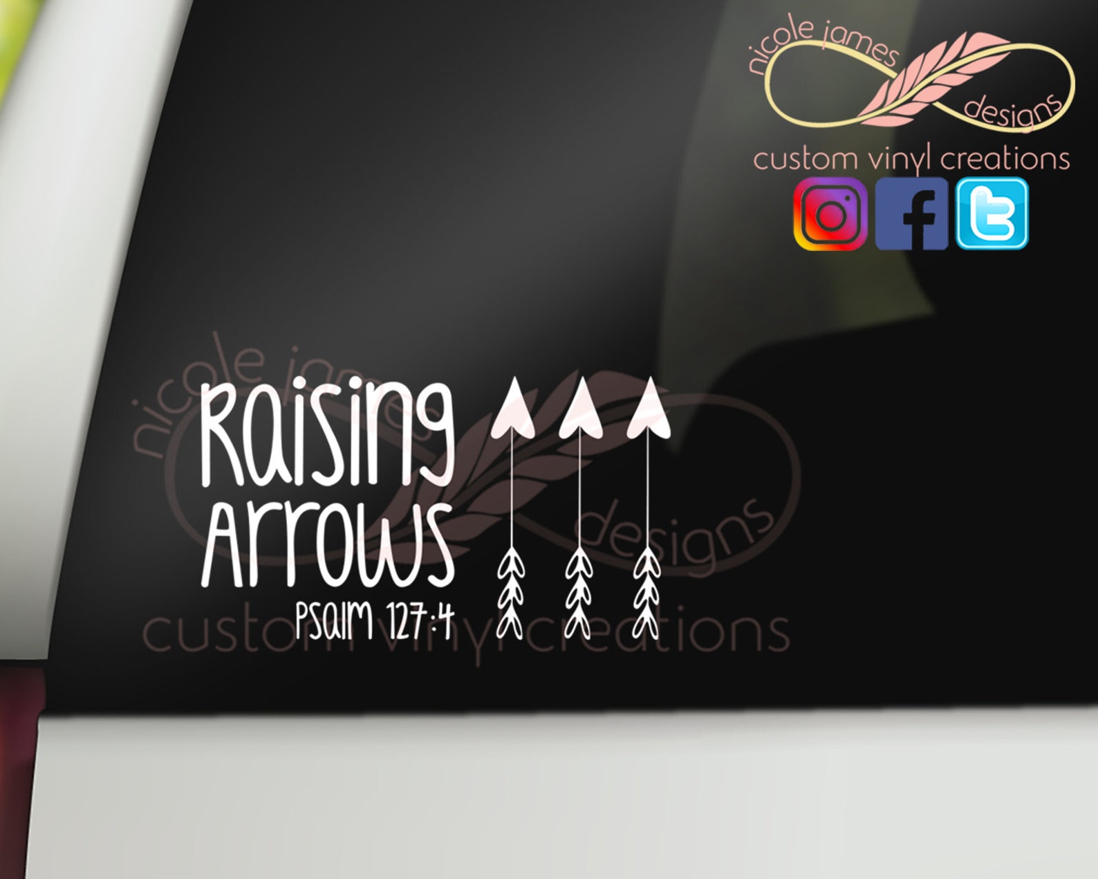 Raising Arrows Window Decal | Etsy