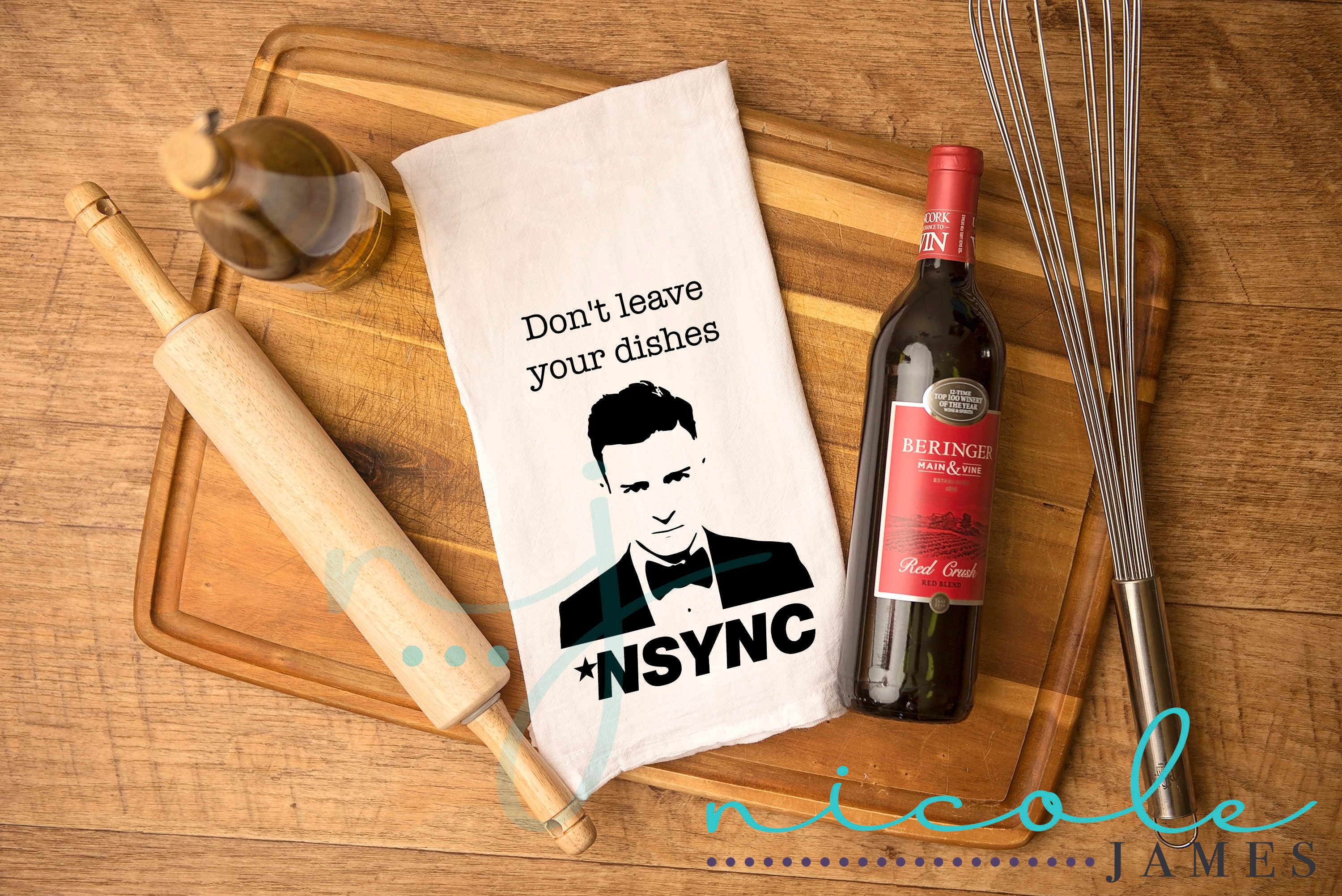 Don't Leave Your Dishes N'sync Kitchen Towel - Etsy