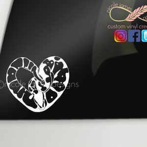 Ball Python Vinyl Decal - Etsy