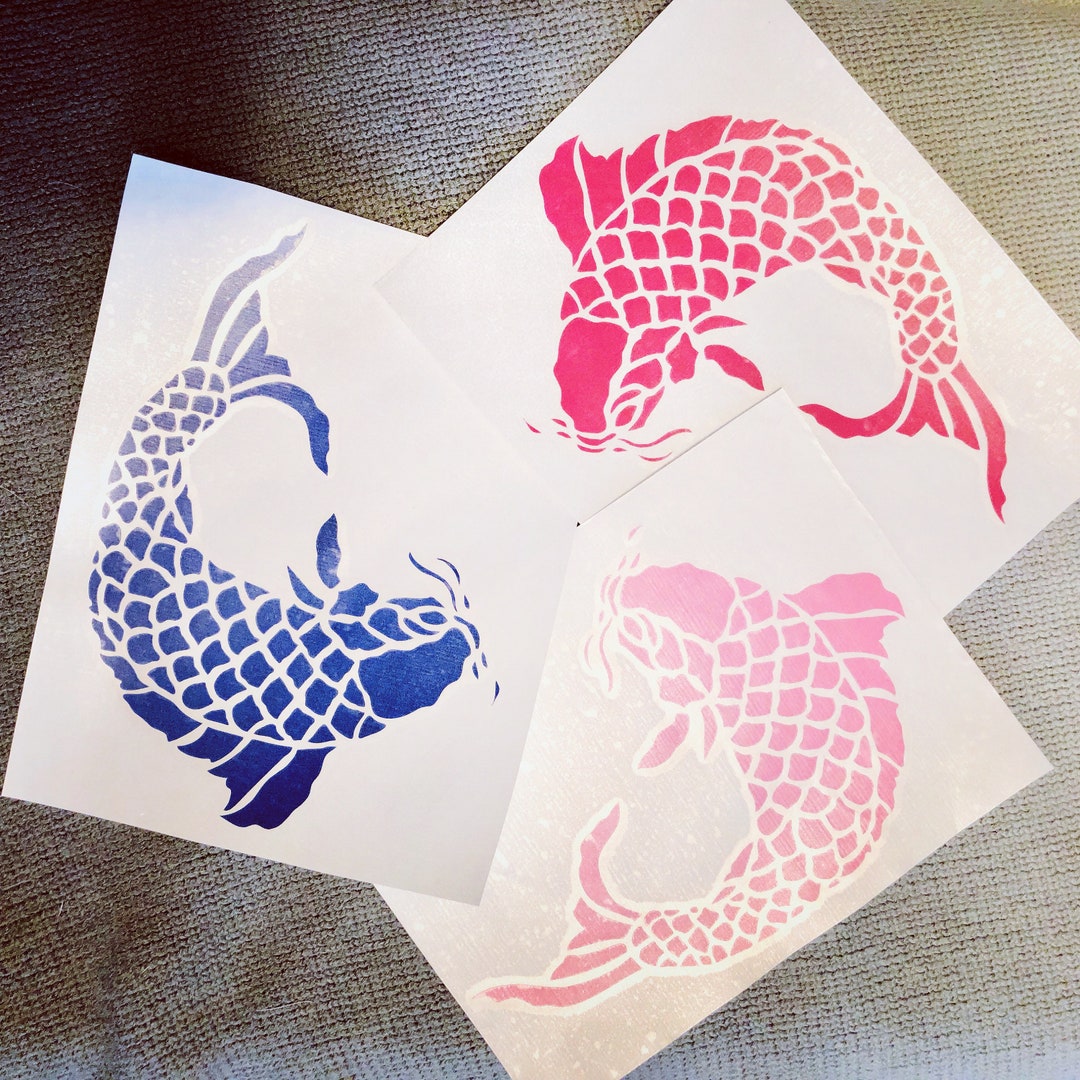 Koi Fish Vinyl Decal - Etsy