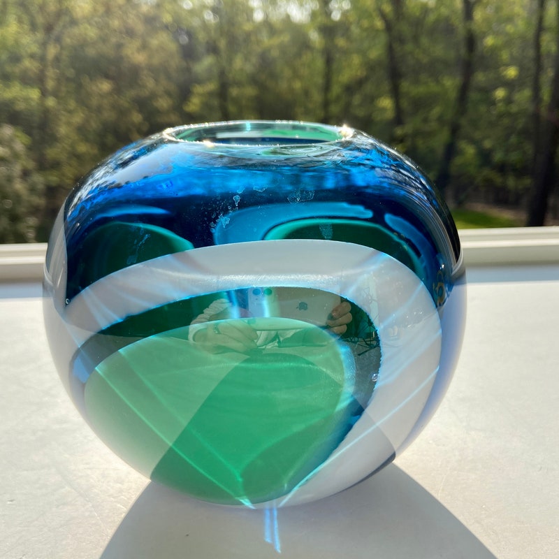 Glass Sphere Vase - Etsy
