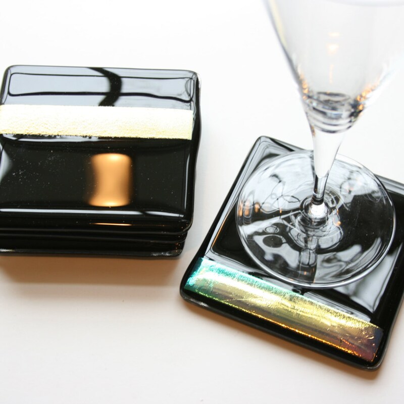 Fused Glass Coasters - Etsy