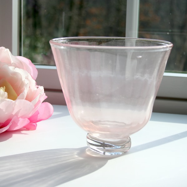Fluted Pink Bowl - Etsy