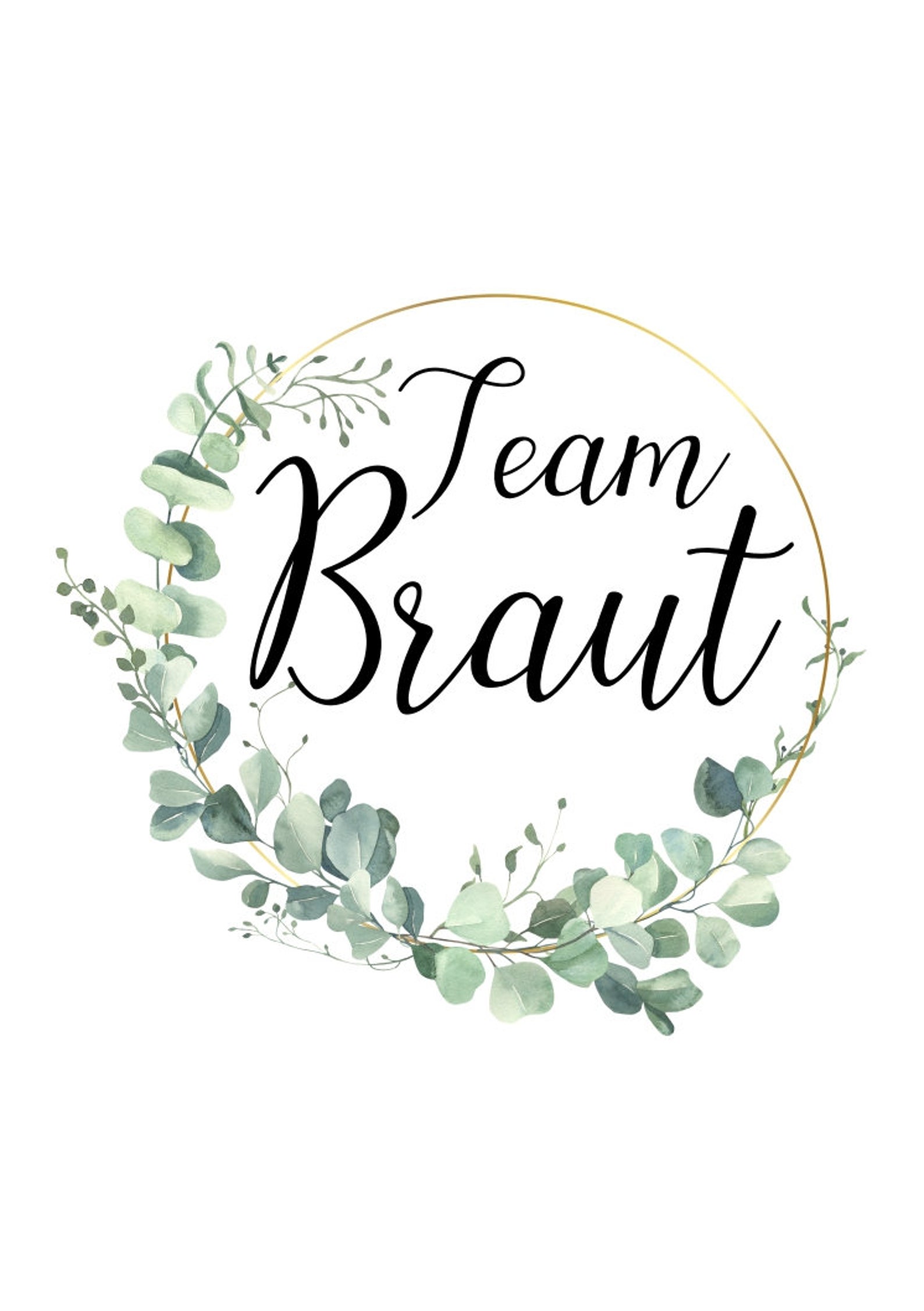 Bügelbild Team Braut für JGA Hochzeit Braut - Etsy.de