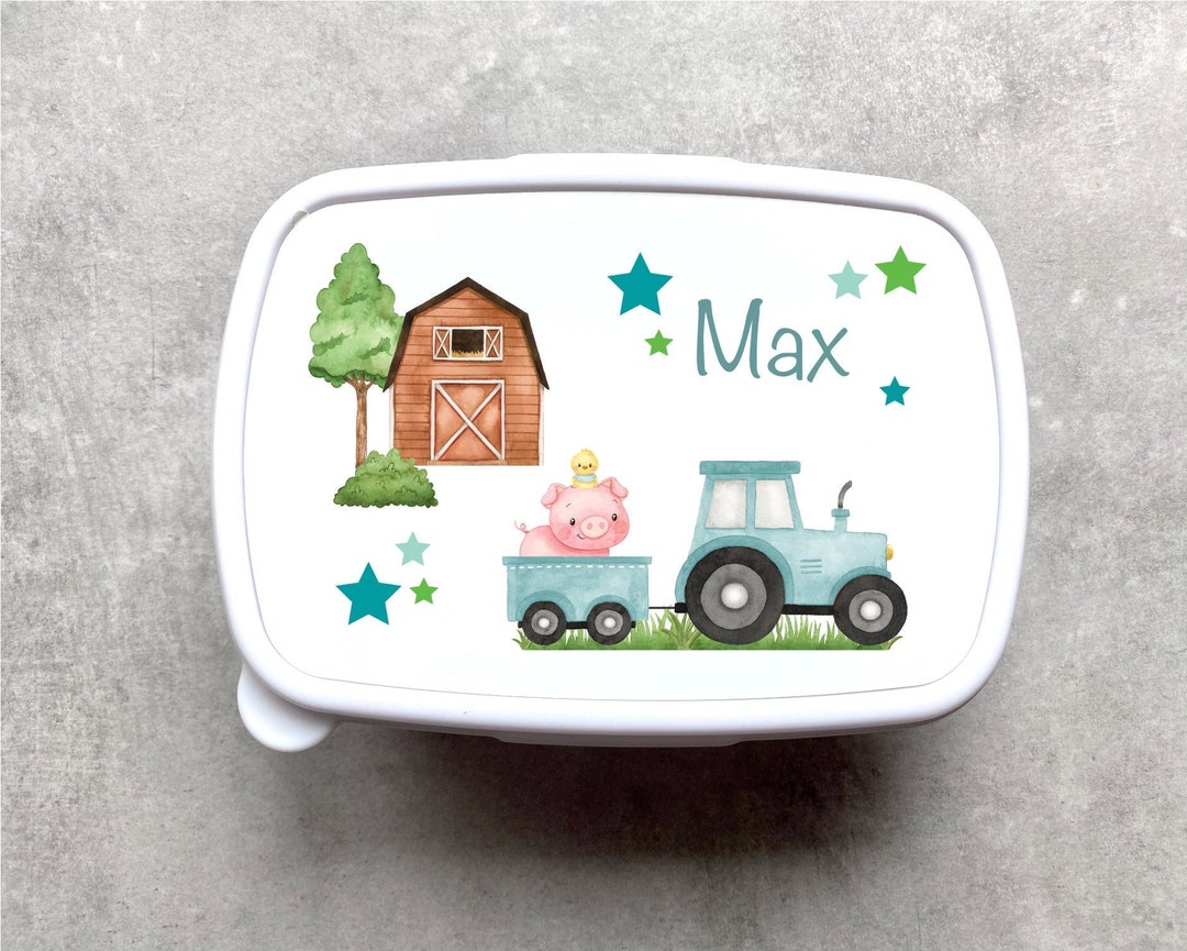 Lunch Box Bread Box Lunch Box Personalized Tractor Lunch Box - Etsy