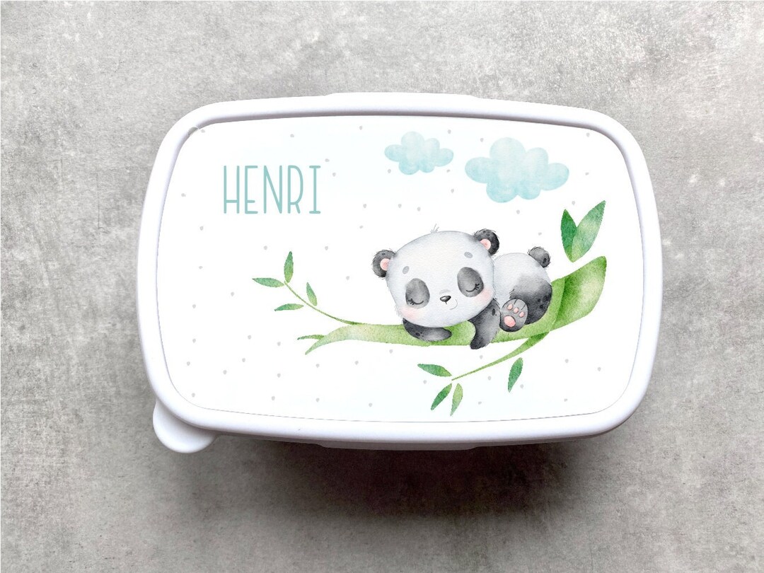 Lunch Box Panda Sleeping Bread Box Lunch Box Personalized - Etsy