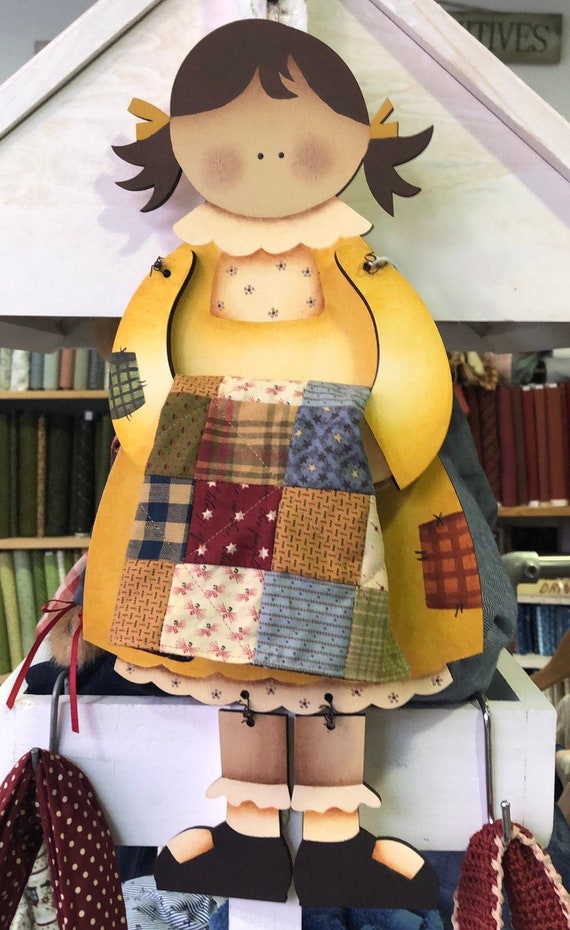 Hand-painted wooden doll | Etsy