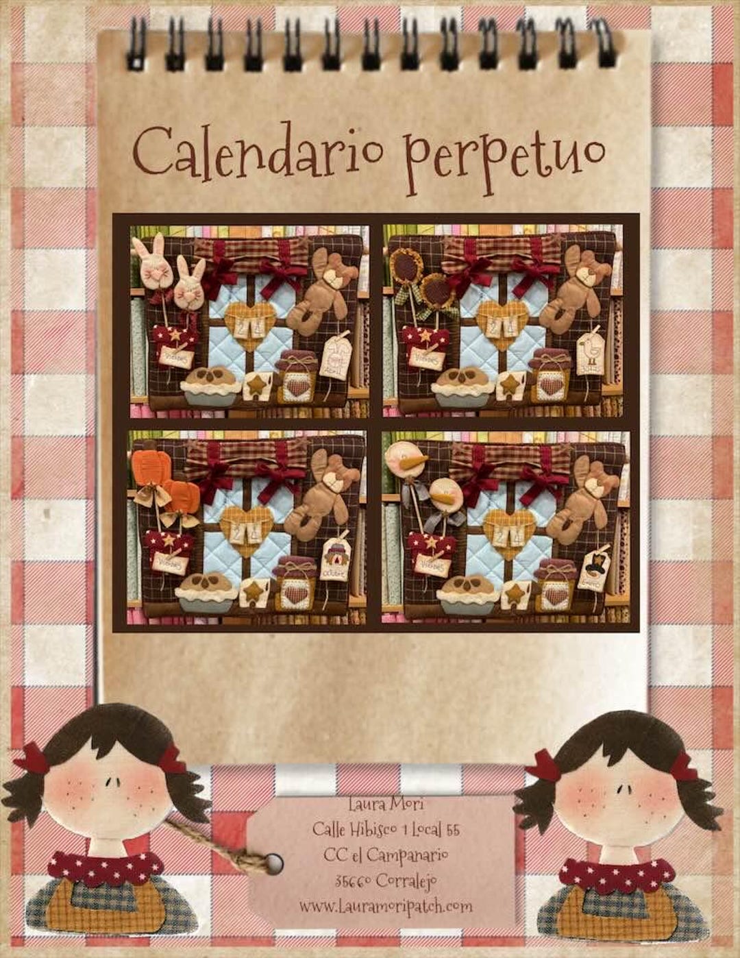 Perpetual Calendar Pattern PDF in Italian and Spanish - Etsy