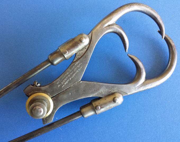 Antique W.L. Marble Mechanical Spring Loaded Fish Frog Gaff - Etsy