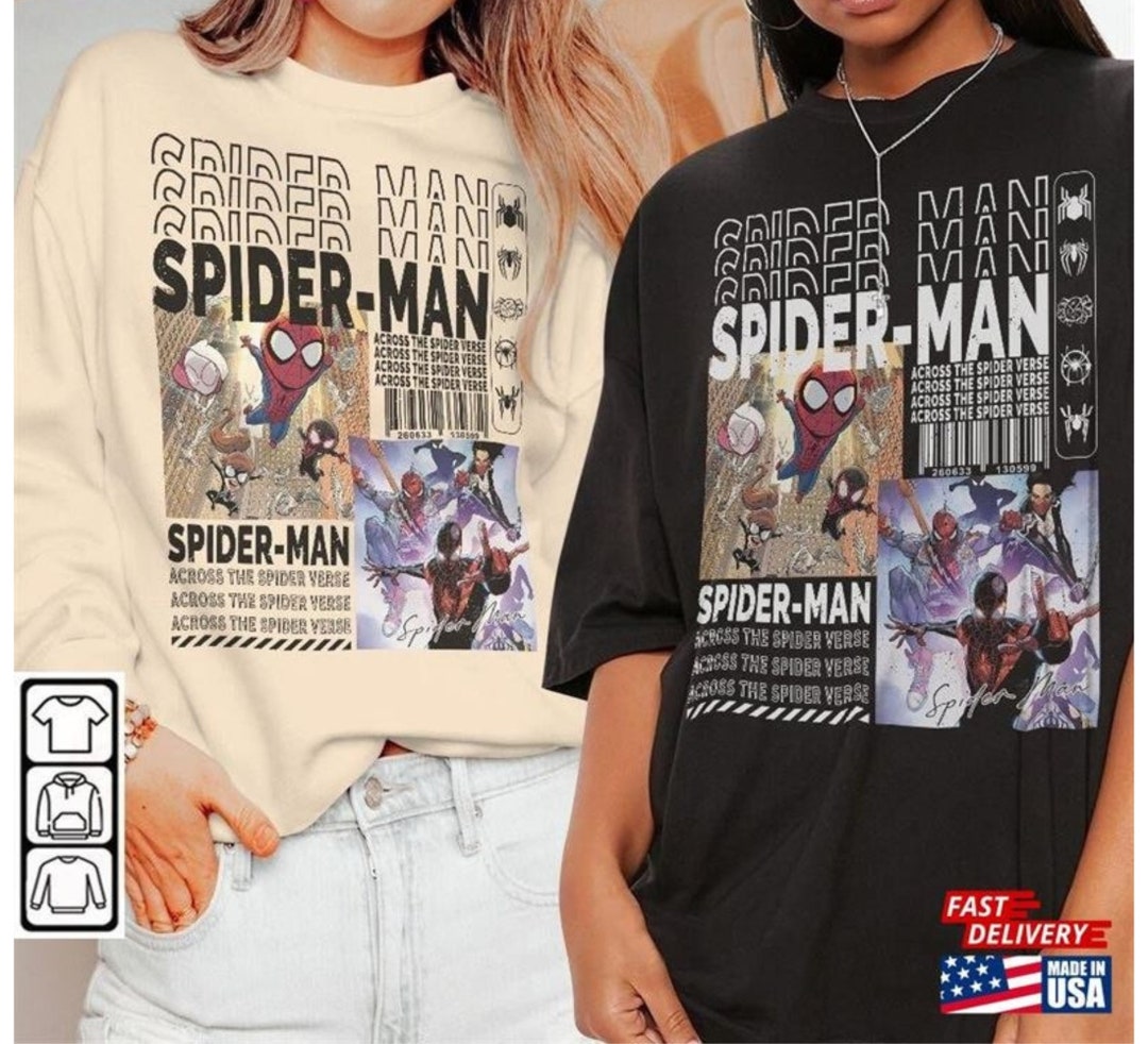 Miles Morales Shirt Spiderman Merch Spiderverse Shirt - Etsy