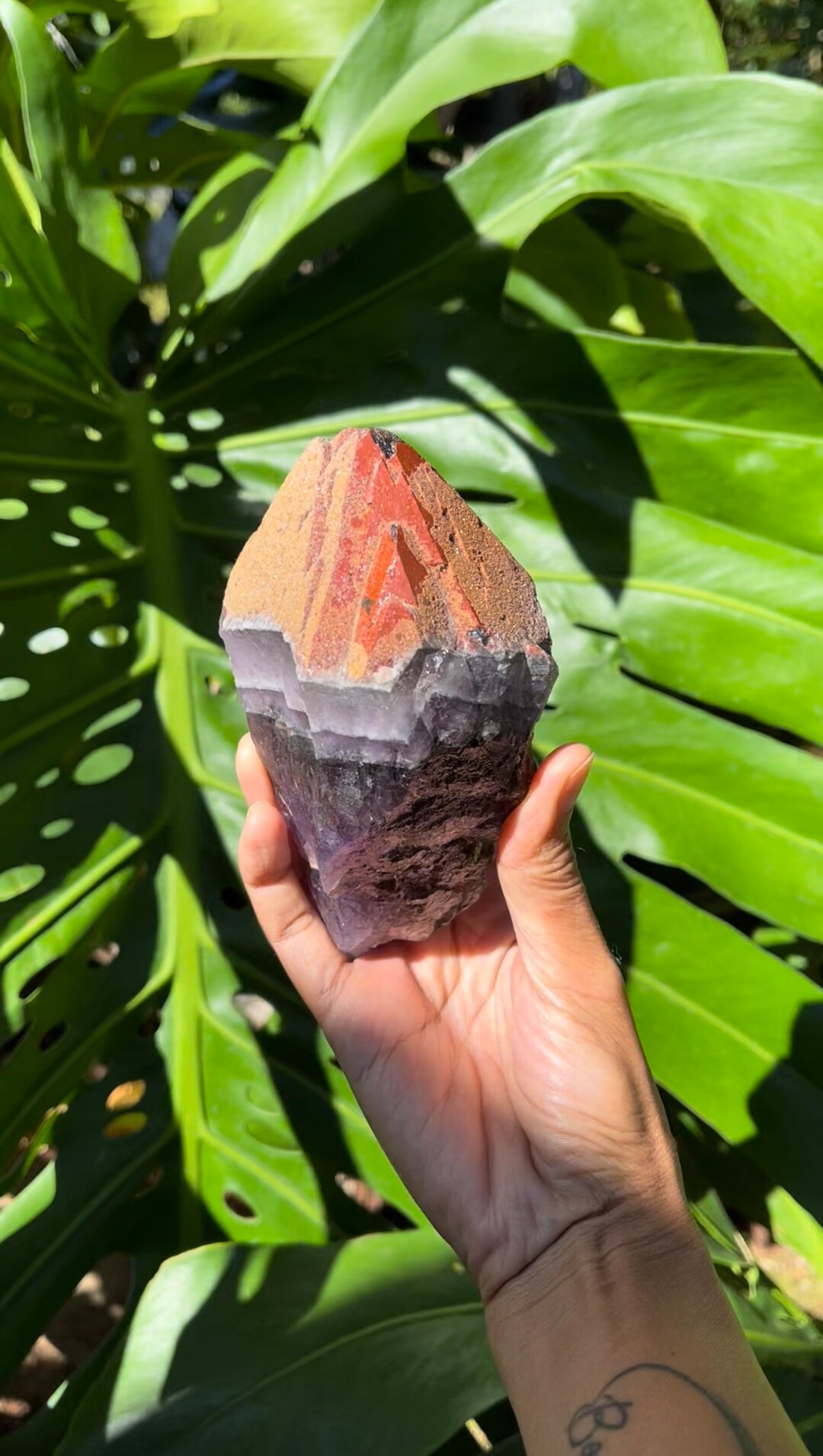 Red Capped Thunder Bay Amethyst From Canada (trigonic/record Keepers ...