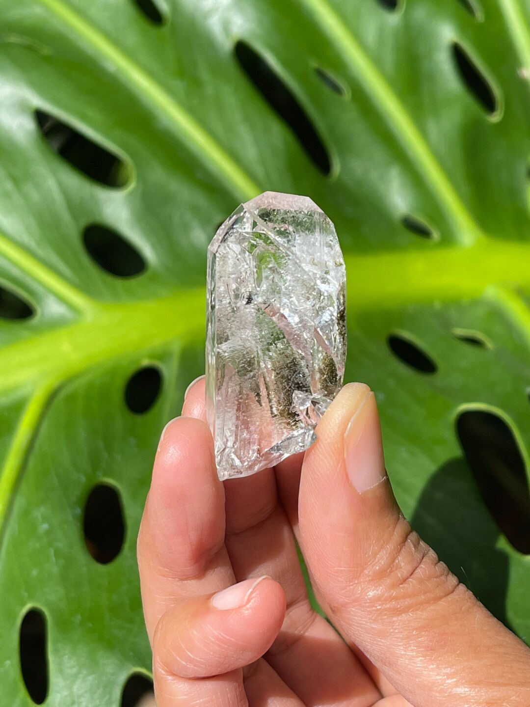 Holographic Tetrahedron Quartz (keys, Penetrator, Rainbows) - Etsy