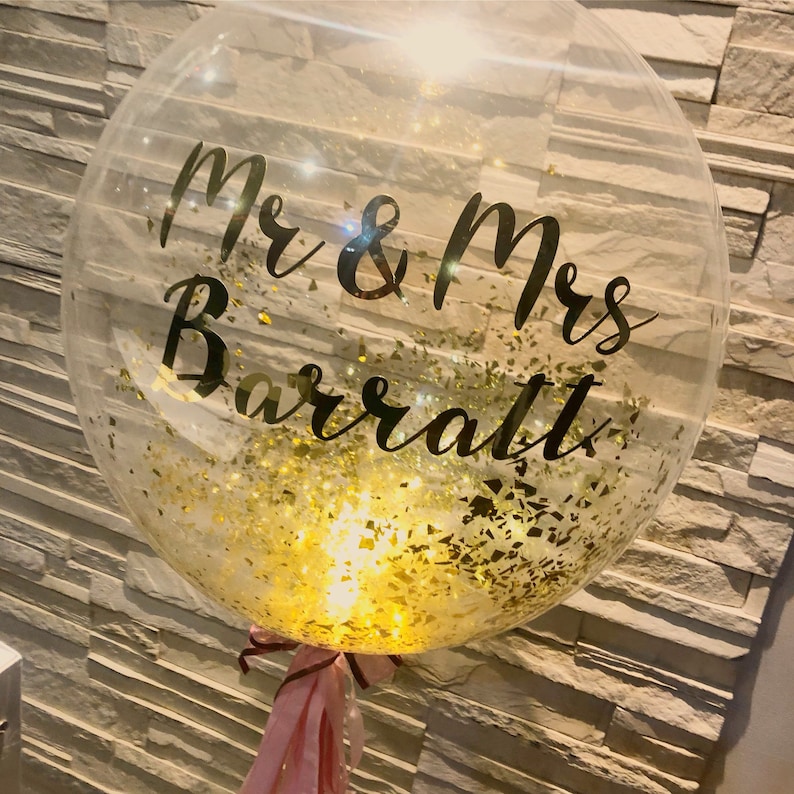 Personalised Helium Bubble Balloon in A Box - Etsy UK