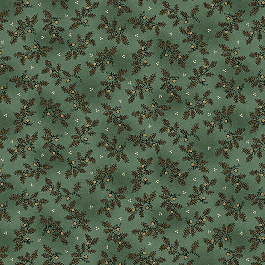 Scrap Basket Fabric Civil War 1800's Kim Diehl Fabric Acorn Branches ...