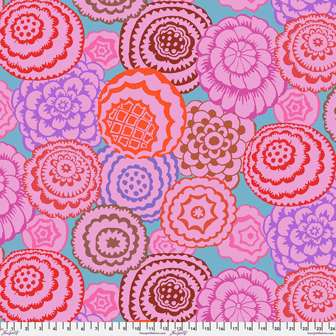 Kaffe Fassett Fabric February 2024 Deco GP199 Hot 100% Cotton Sew Quilt ...