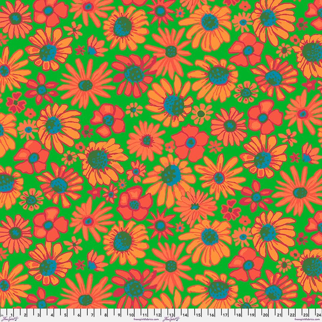 Kaffe Fassett Fabric Brandon Mably Bloomers BM93 Green 100% Cotton Sew ...