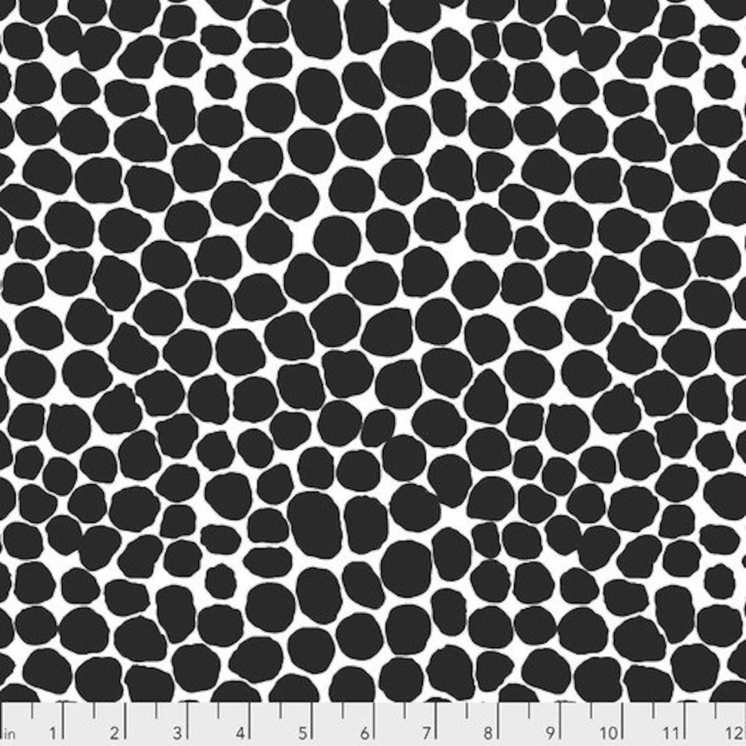 Jumble Fabric Brandon Mabley Fabric Kaffe Fassett Fabric BM53 Black ...