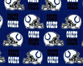 SALE Indianapolis Colts Fabric Remnant 26 Inches Cotton - Etsy